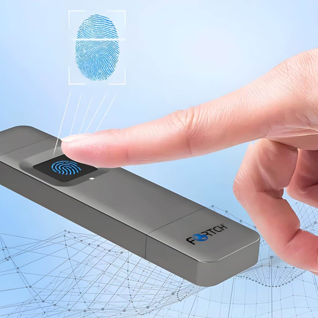 Customized Metal Fingerprint Encrypted USB 3.0 Flash Drive - Fortune ...