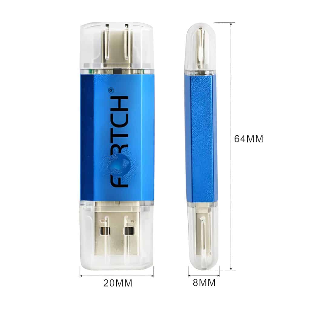 Customized 2-in-1 USB 3.0 Memory Flash Drive With Type-C OTG - Fortune ...