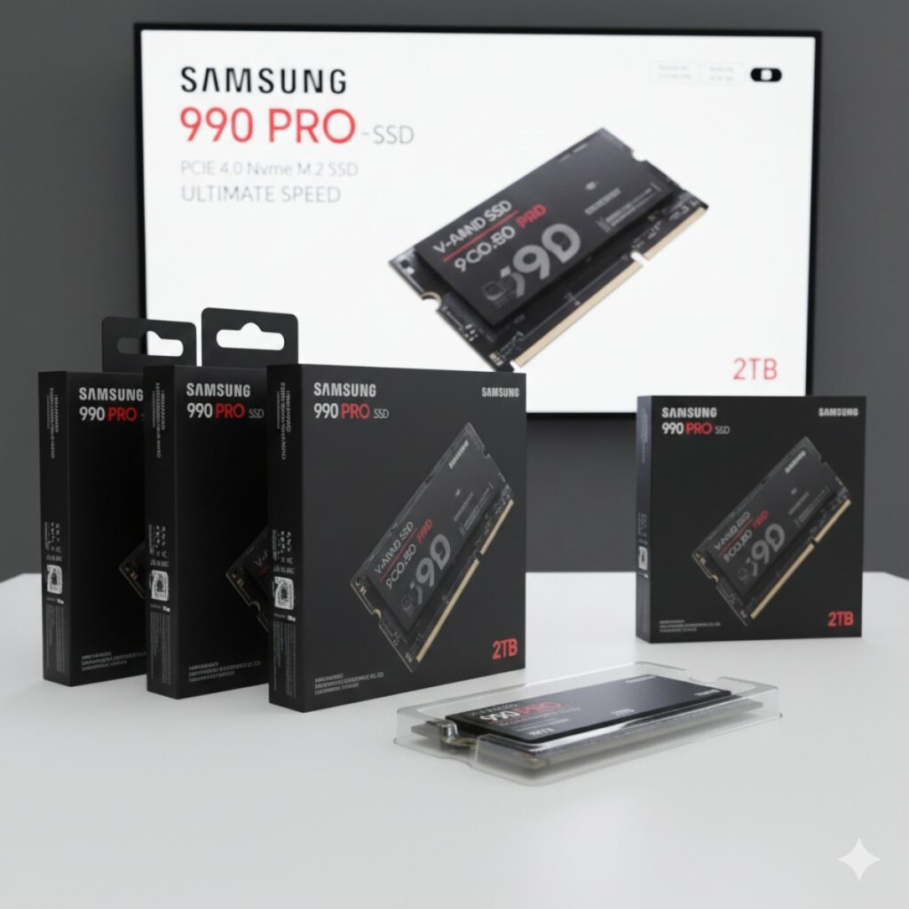 Vysokorychlostní SSD disk Samsung 990 Pro 2TB s rychlostí 7450 MB/s ...